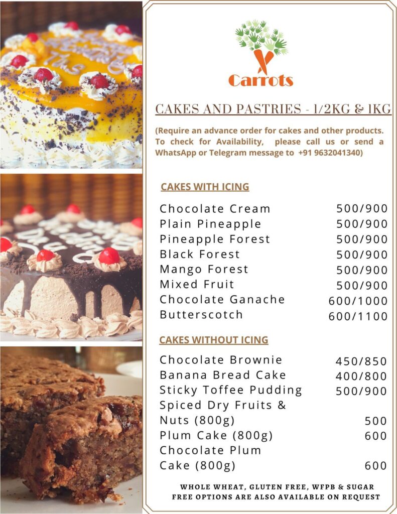Carrots New Menu - Carrots Vegan Restaurant